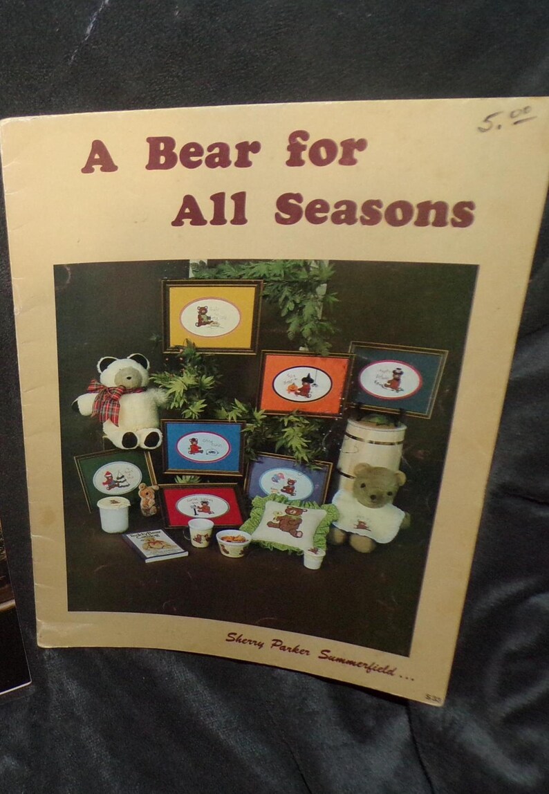 A Bear for All Seasons Cross Stitch Counted Cross Stitch Pattern - Etsy