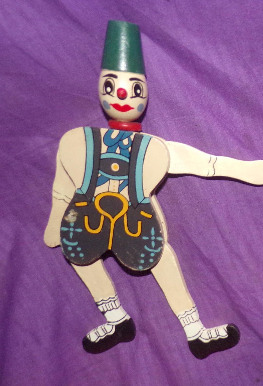 Vintage Wooden Jumping Jack Toy 2 Sided No String at the Bottom - Etsy
