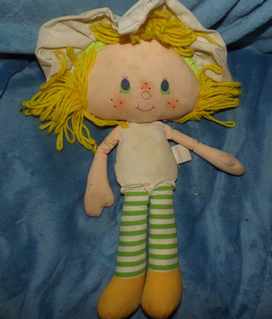 Vintage Strawberry Shortcake 15" Lemon Meringue Rag Doll - Etsy