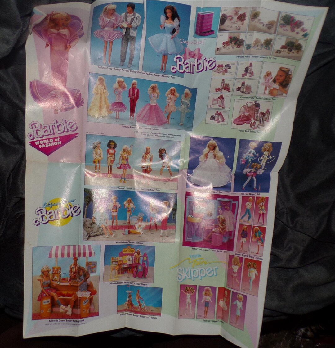 Vintage 1988 Barbie World of Fashion Flyer Island Fun Barbie Barbie ...