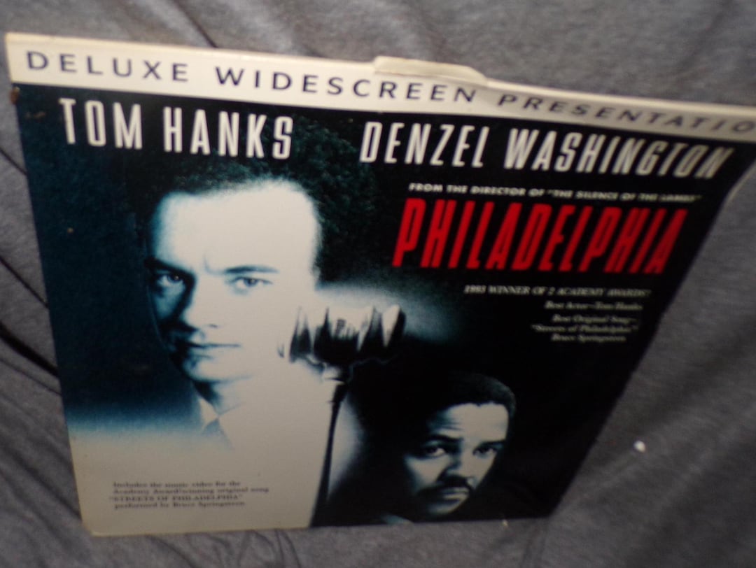 Vintage Philadelphia Laserdisc Tom Hanks Denzel Washington Deluxe ...