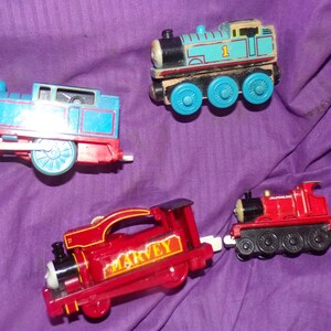 Vintage Thomas the Train Mini Figures Trains Wooden Plastic Metal 5 ...
