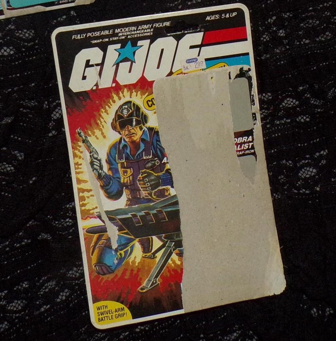 Vintage Gi Joe 1984 Hasbro GI Joe Scrap-iron Full Card Back Complete ...