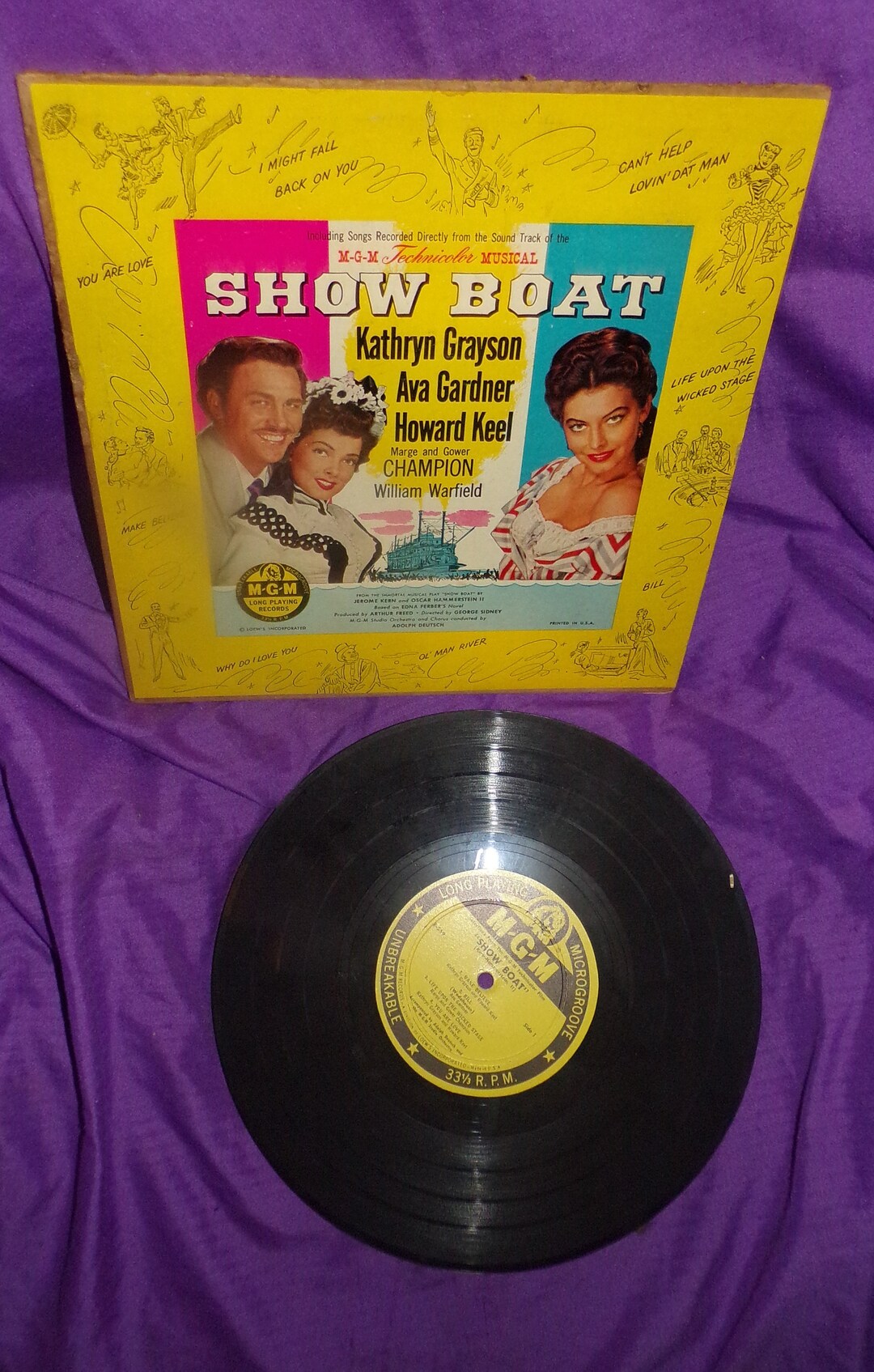 Vintage Show Boat Soundtrack Kathryn Grayson Ava Gardner Howard Keel ...
