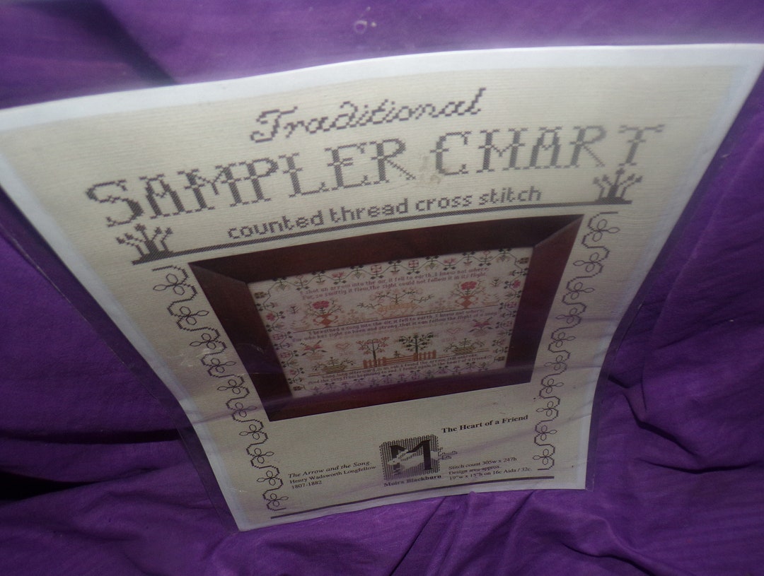 Traditional Sampler Chart Counted Thread Sampler Moira Blackburn the ...