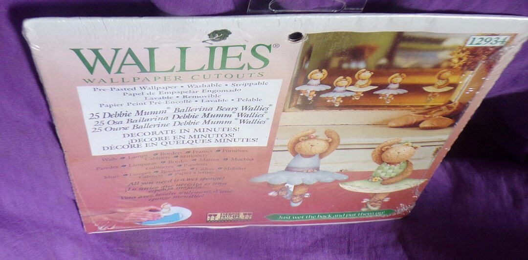 Wallies Wallpaper Cutouts 25 Debbie Mumm Ballerina Bear Wall Sticker ...