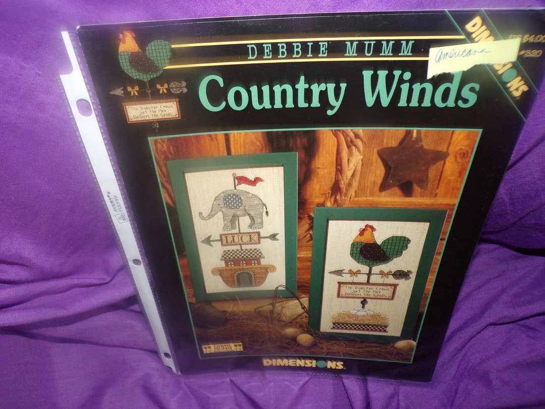 Debbie Mumm Country Winds Dimensions Cross Stitch Pattern Book - Etsy
