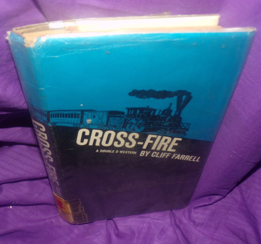 Vintage Book Crossfire A Double D Western Cliff Farrell Hardback 1965 ...