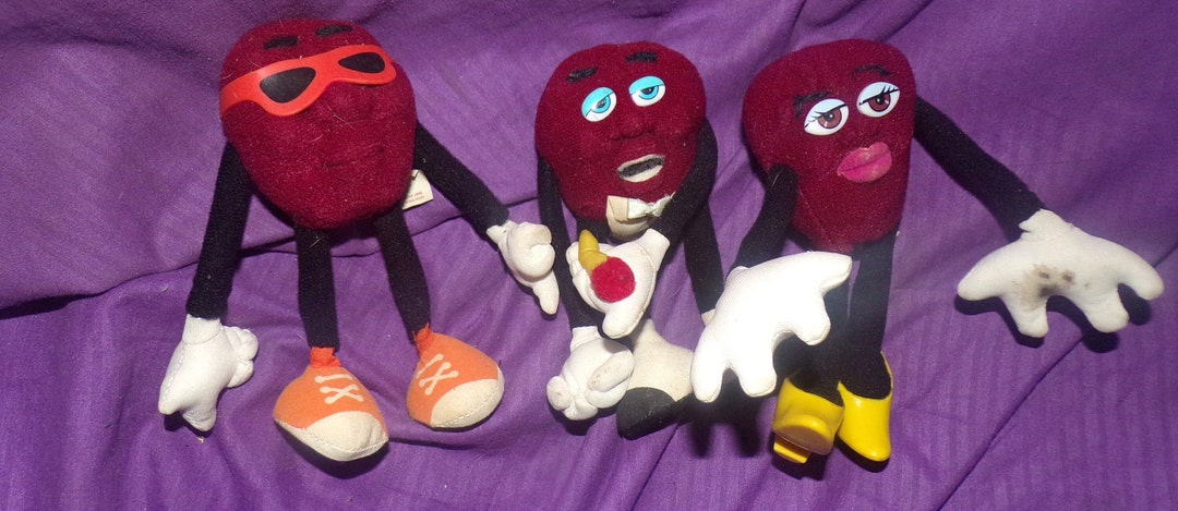 Vintage Plush Lot of 3 California Raisins Poseable Figures - Etsy