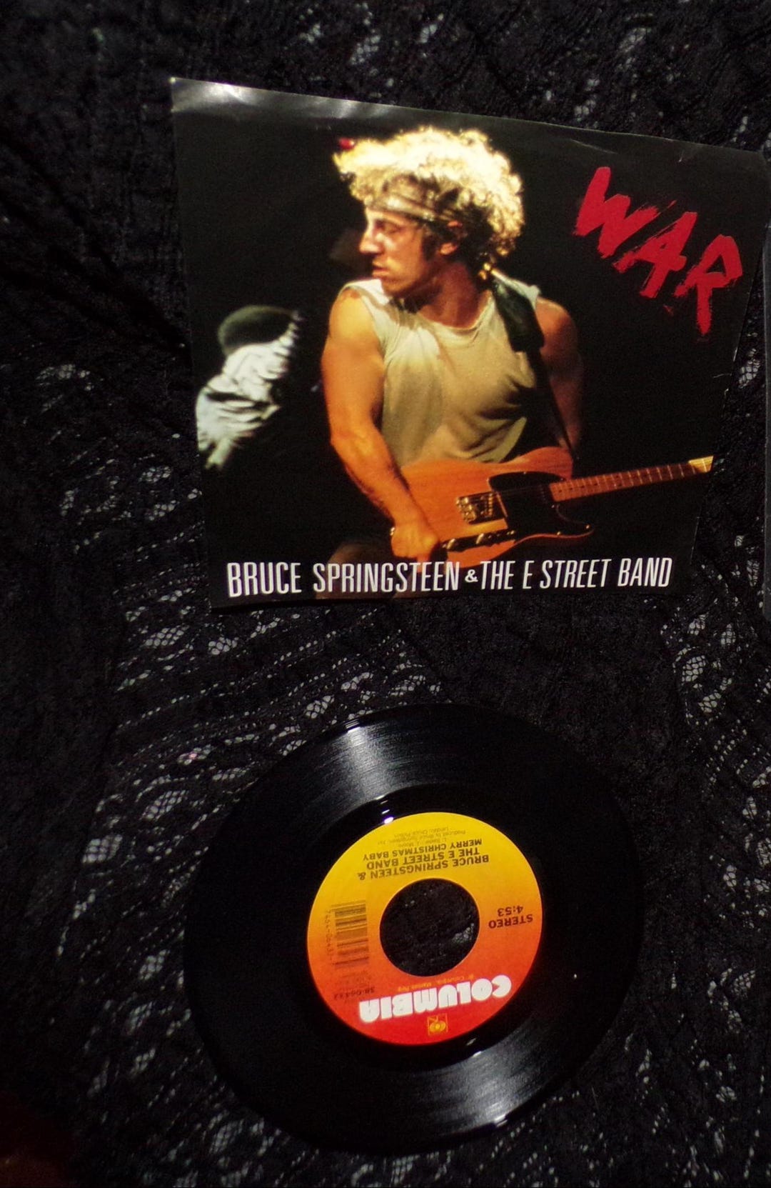 Bruce Springsteen- War / Merry Christmas Baby - 7" Vinyl Record 45RPM ...