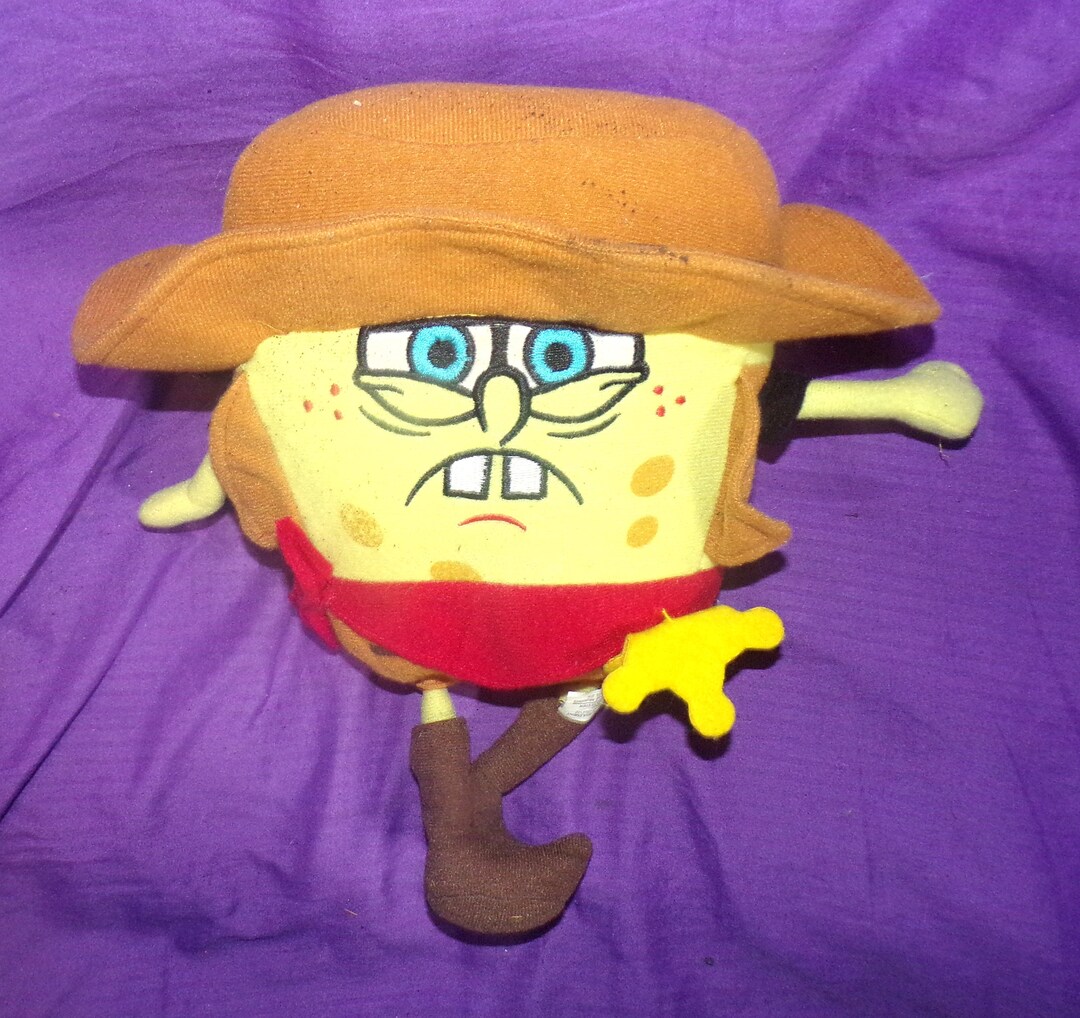 Spongebob Squarepants Plush, Sheriff, Spongebob Plush, Rare ...