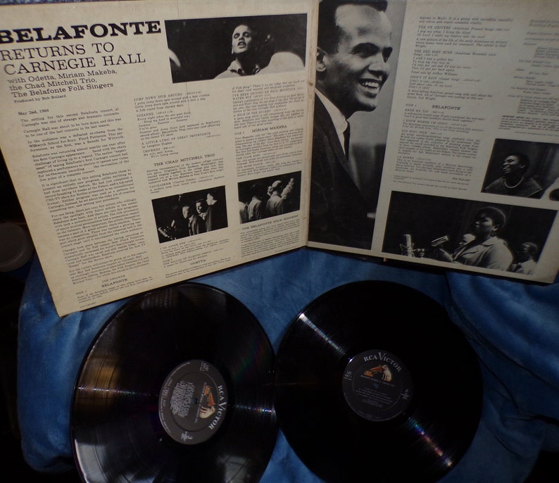 Vintage Bellafonte Returns to Carnegie Hall Vintage Vinyl - Etsy