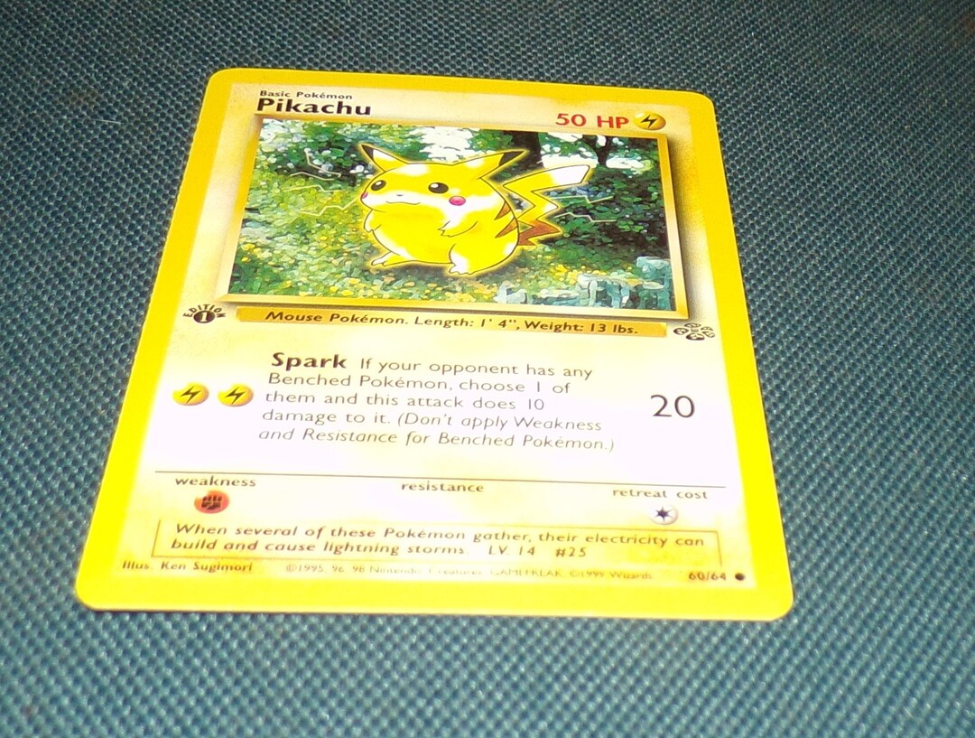 Vintage Pokemon Pikachu Holo Hologram 012 - Etsy