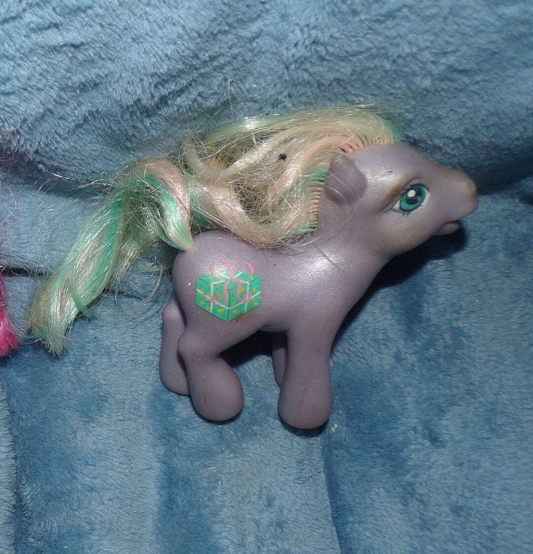 My Little Pony Razzaroo With Present Mark Purple Hasbro - Etsy
