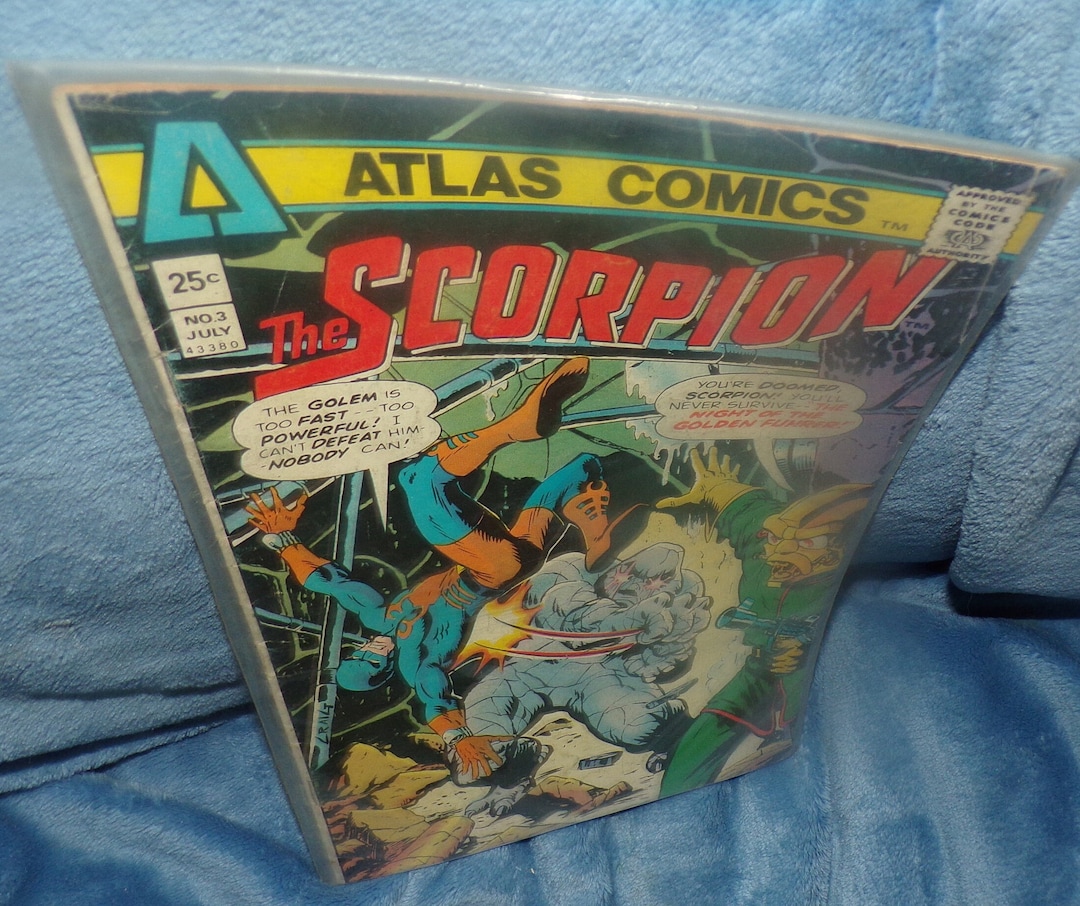 Vintage Comic Book Atlas Comics the Scorpion #3 - Etsy