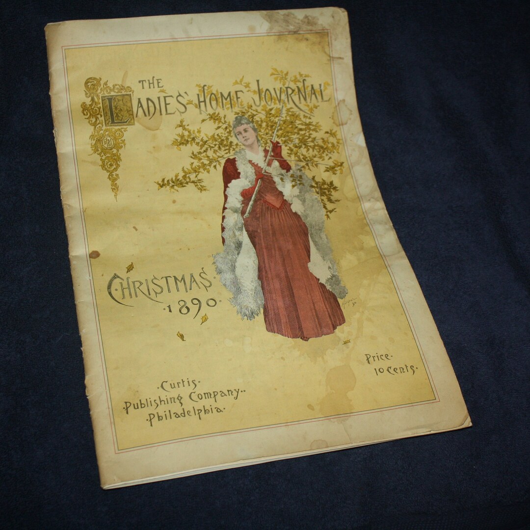 Vintage Magazine Ladies Home Journal Christmas 1890 - Etsy