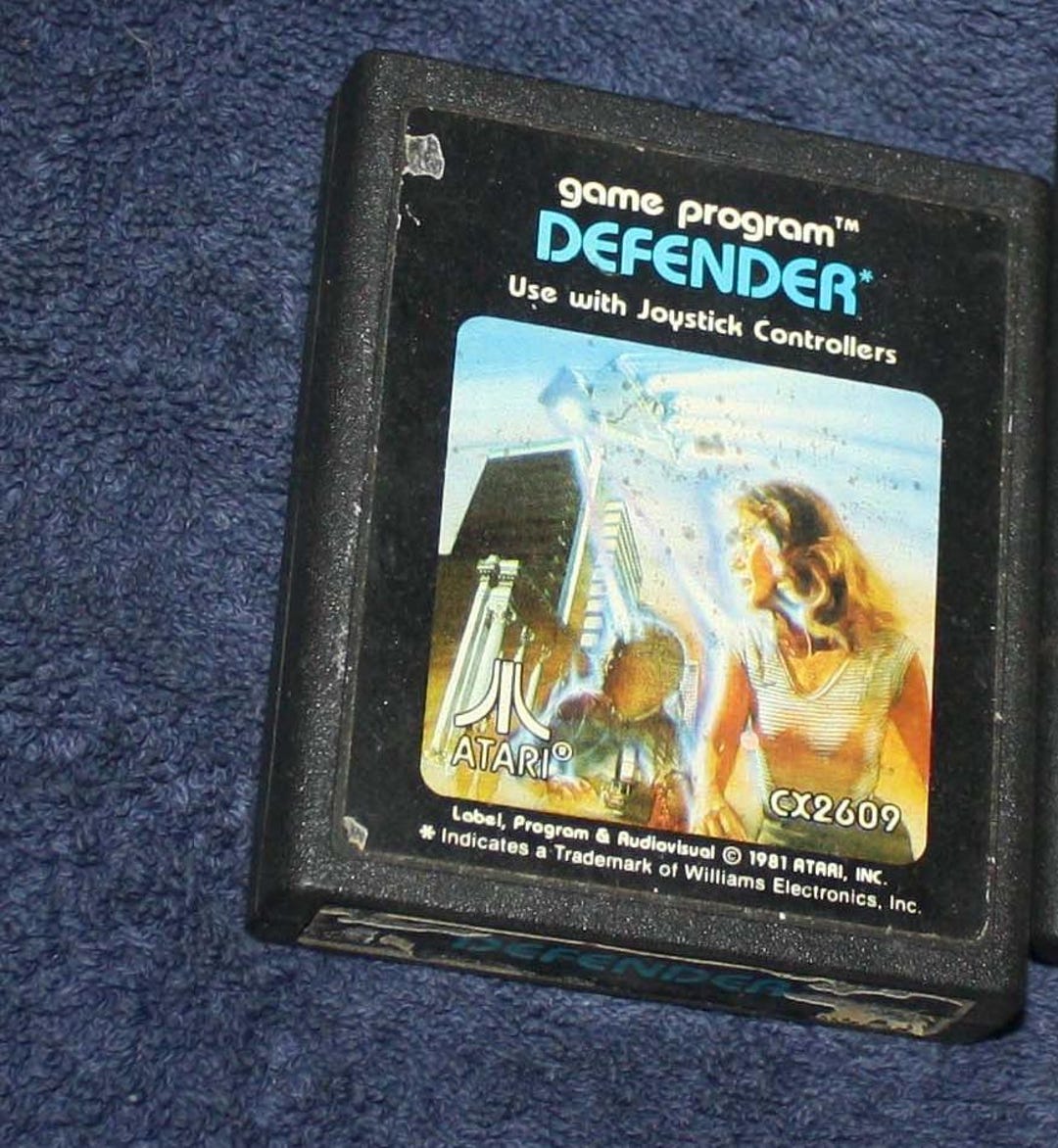 Vintage Original Atari Defender Game Cartridge - Etsy