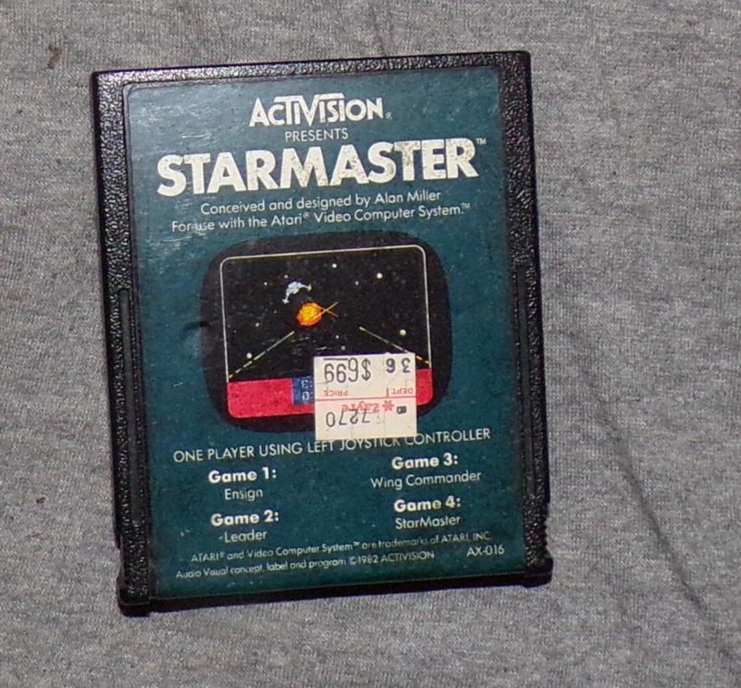 Vintage Original Starmaster X-7 (atari 2600, 1983) Video Game Cartridge ...