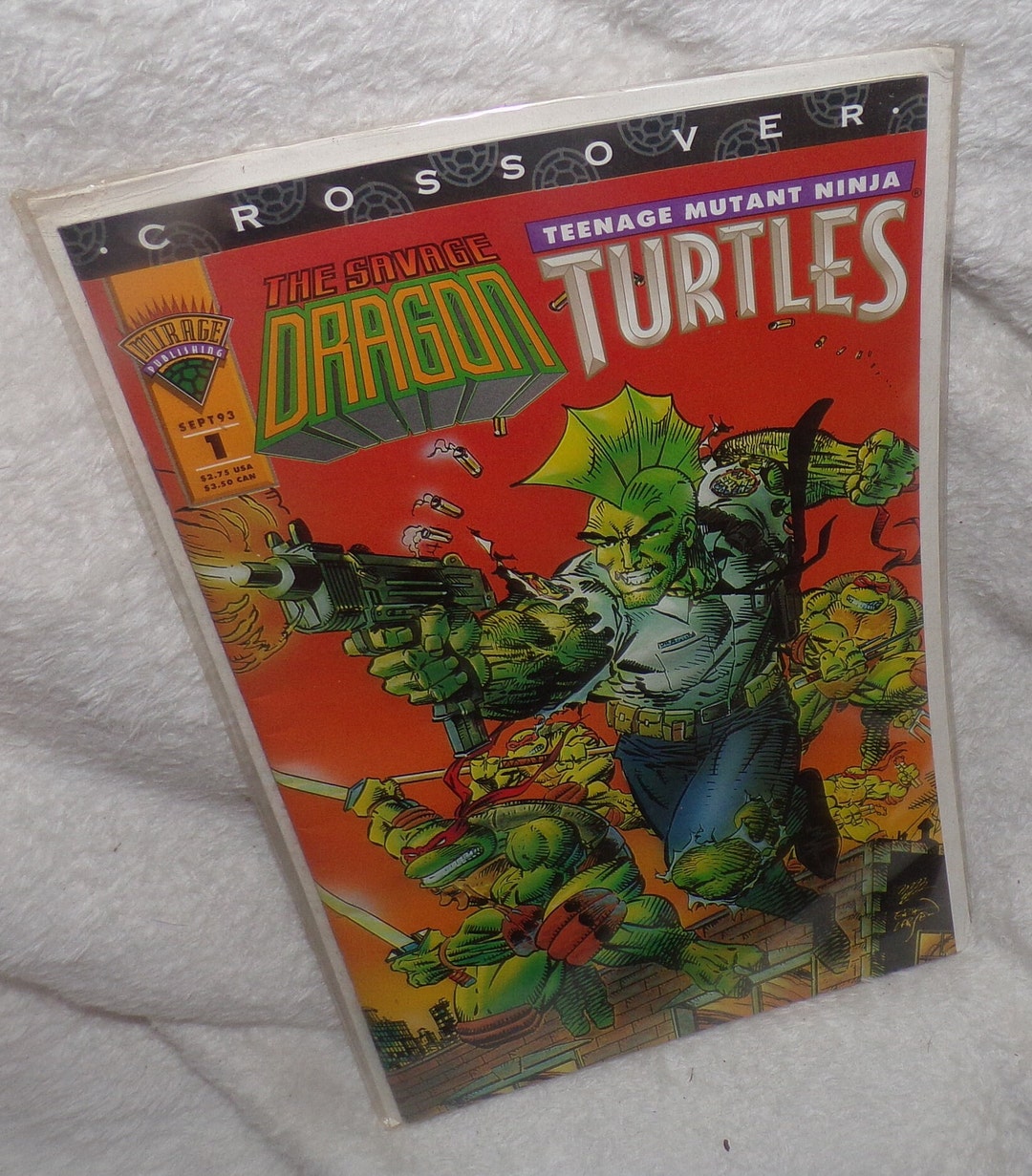 Vintage Crossover Mirage Comic 1993 1 the Savage Dragon Teenage Mutant ...