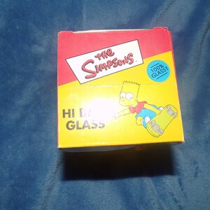 Vintage the Simpsons Homer Simpson Hi Ball Glass Trying is the First ...