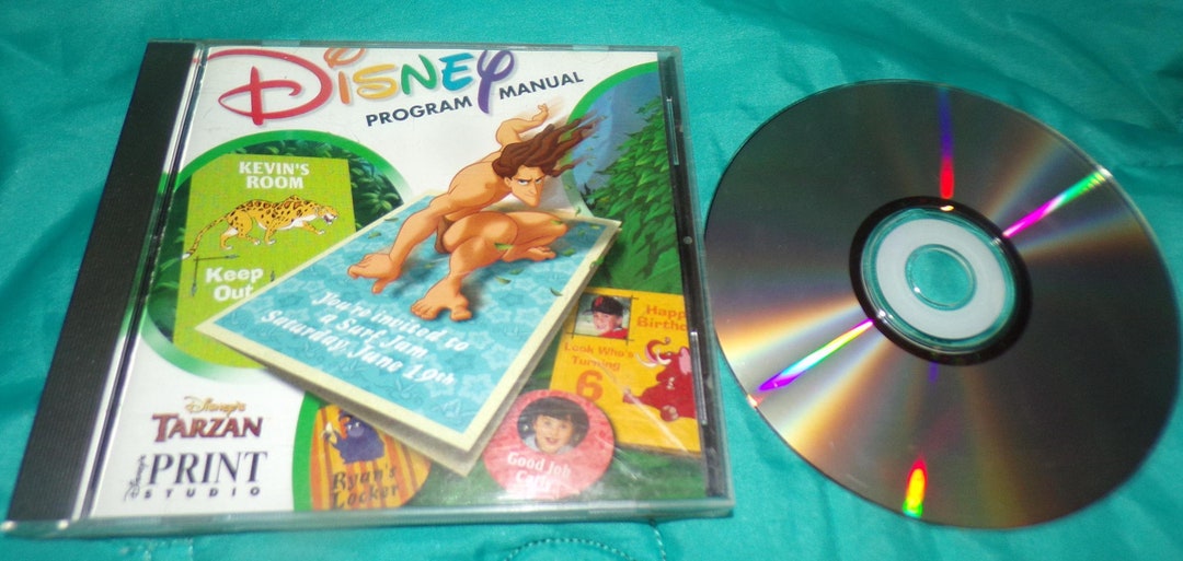 Disney's Tarzan Print Studio PC Cd-rom Game - Etsy