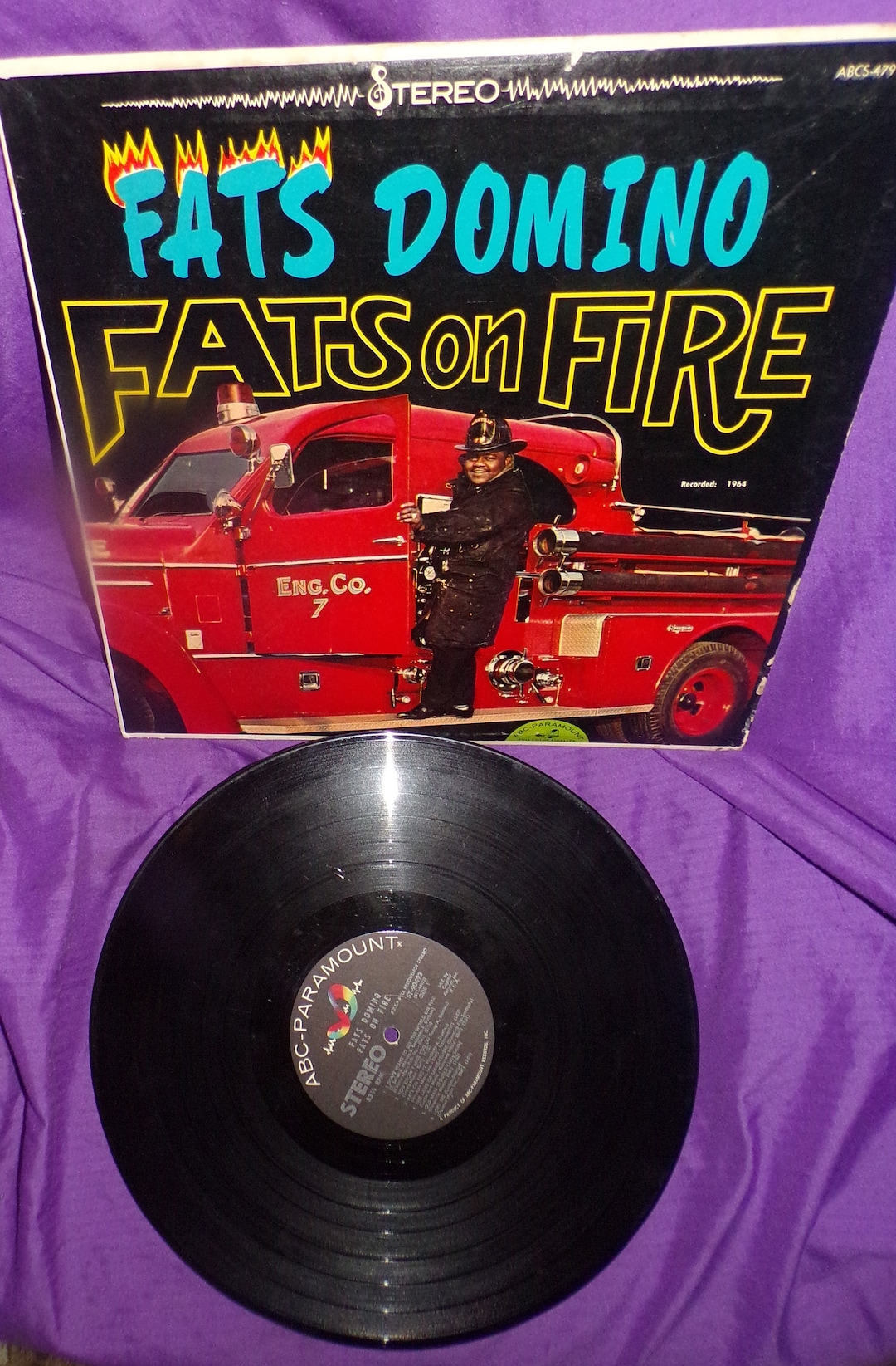 Vintage Fats Domino Fats on Fire Vinyl Album LP Record Album - Etsy