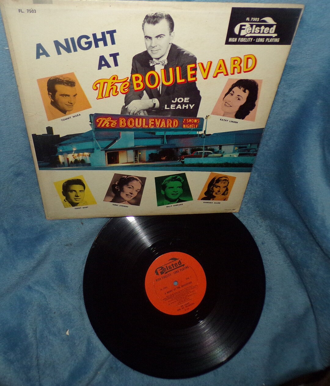 Vintage A Night at the Boulevard Joe Leahy Vinyl LP Album - Etsy