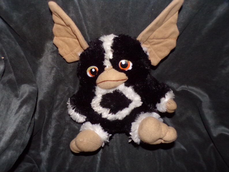 Vintage Plush Gremlin Brand Evil Mohawk Black and White Gizmo Plush ...