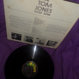 The Tom Jones Fever Zone Vintage Vinyl Record Lp Album - Etsy