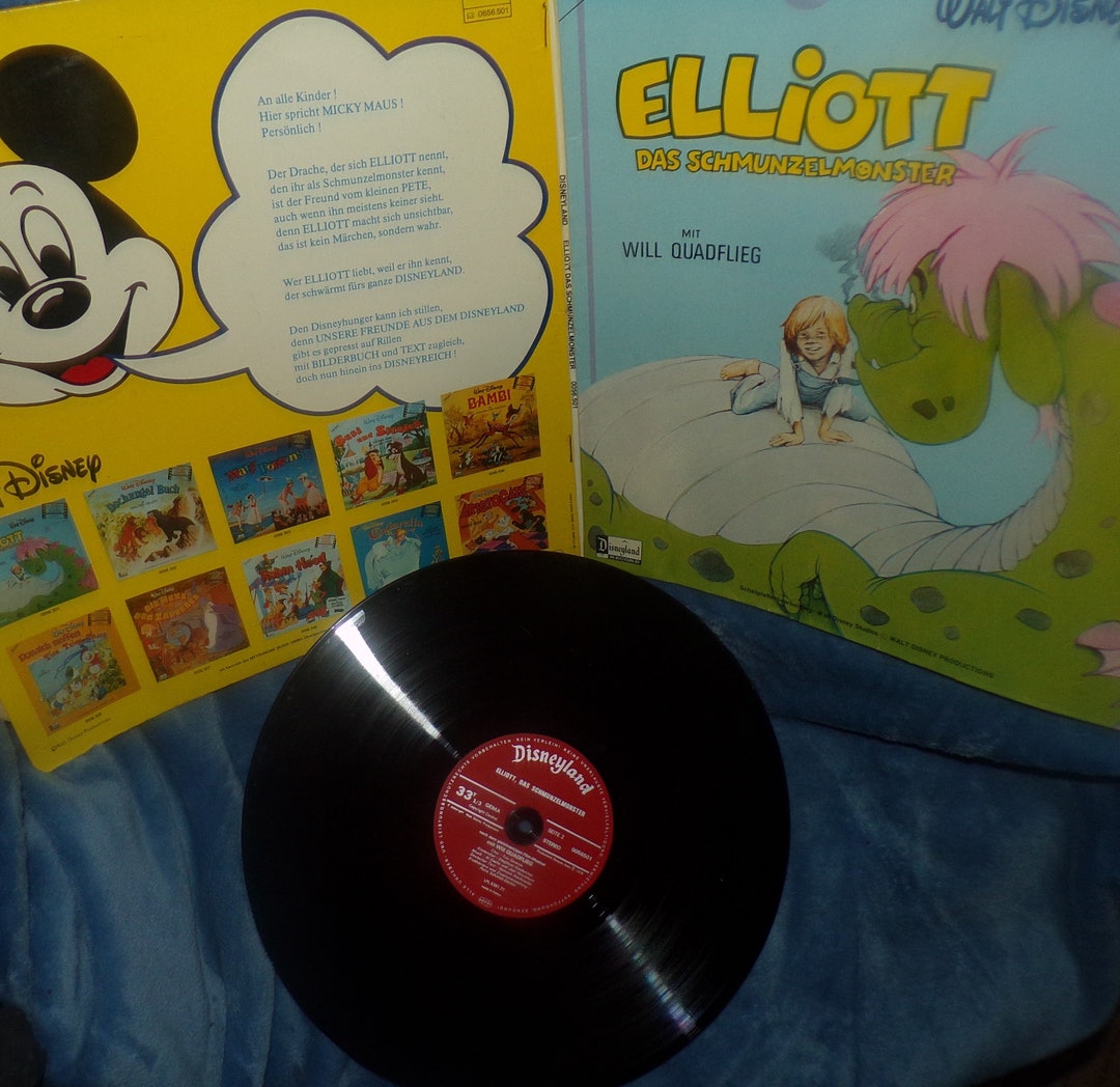 Vintage Walt Disney Elliott Book and Vinyl Record in German LP Album - Etsy