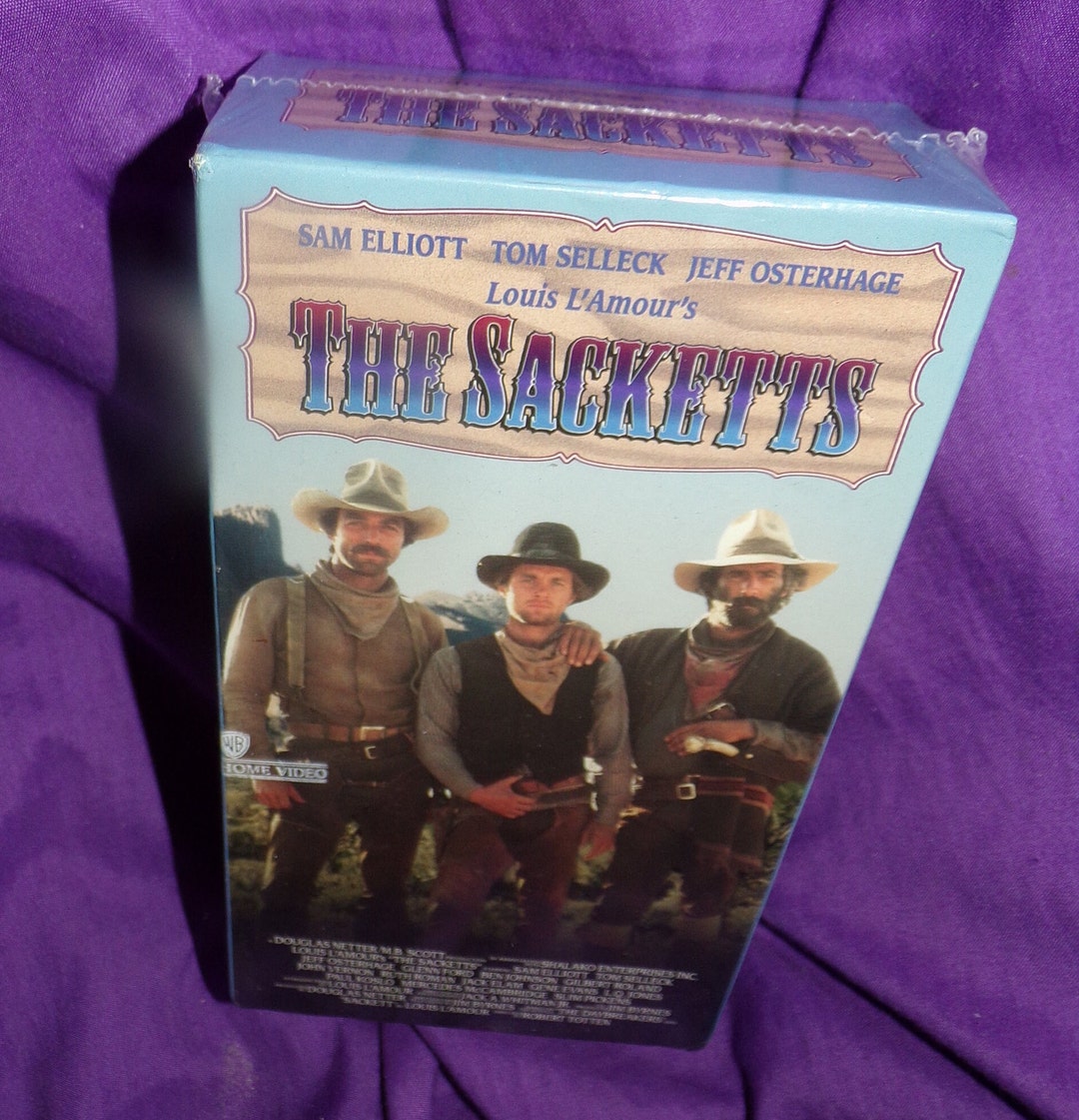 The Sacketts Sealed Vhs New Sam Elliott Tom Selleck Louis L'amour - Etsy