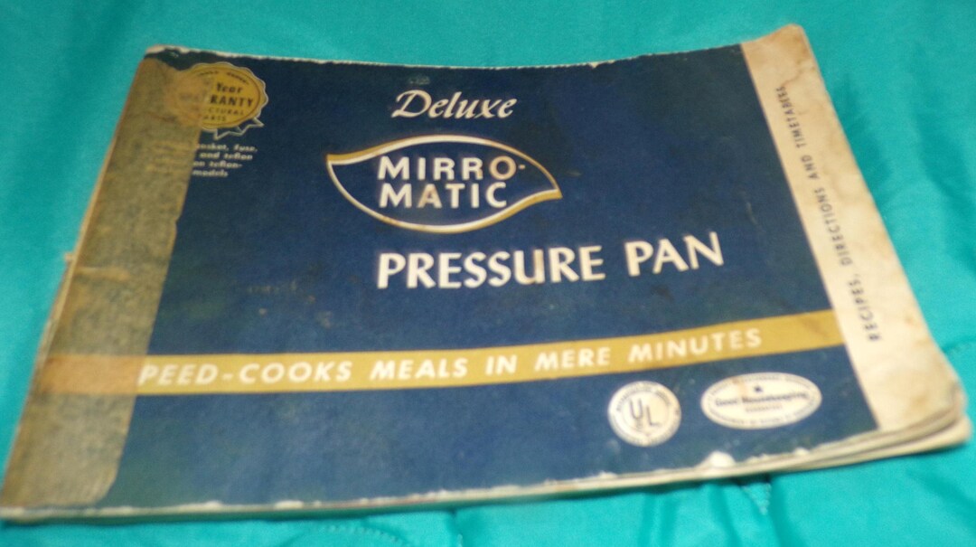 Vintage Deluxe Mirro Matic Pressure Pan 1958 Recipes Recipe Cookbook - Etsy