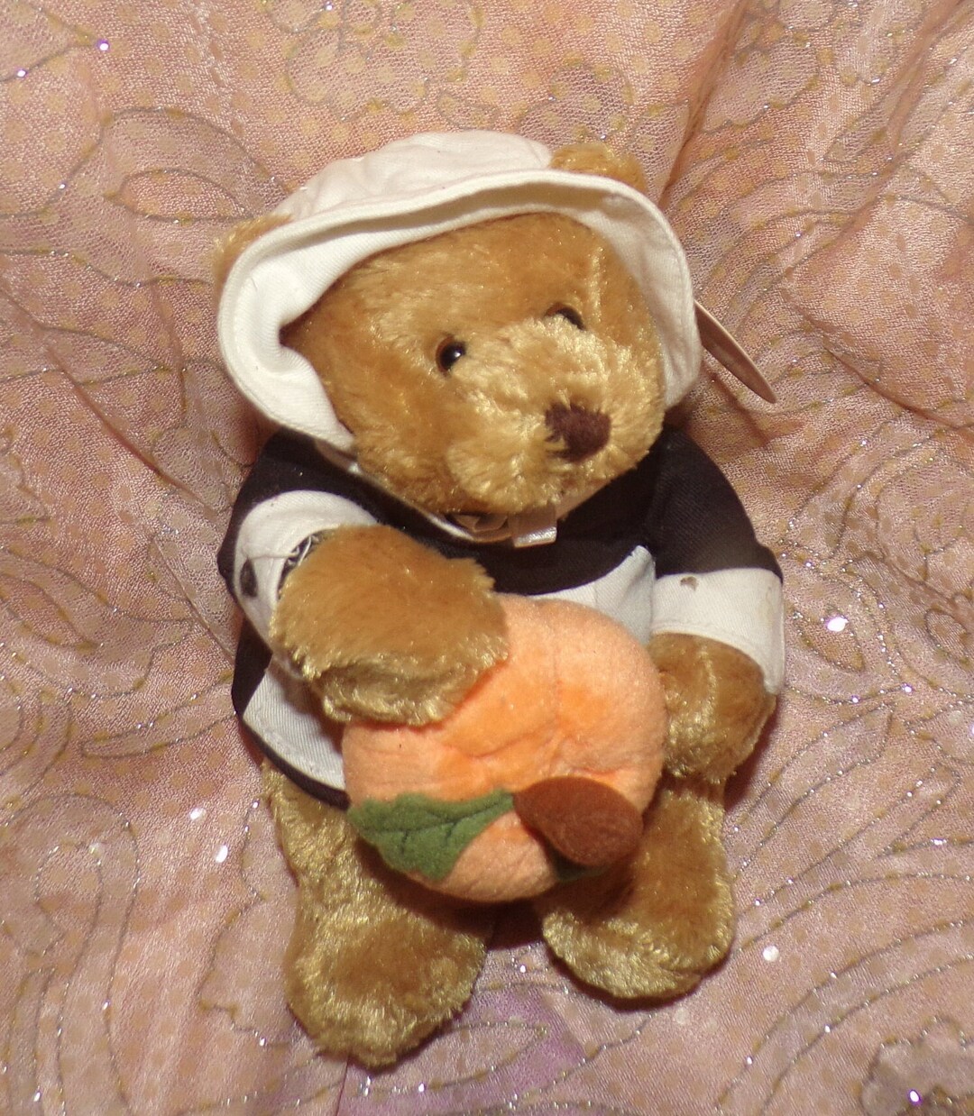 Vintage Plush Pilgrim Lady With Pumpkin March of Dimes Plush Beanie ...