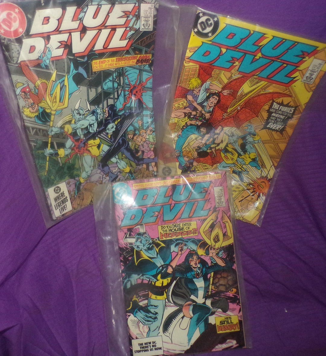 Vintage DC Comic Book Lot Blue Devil Lot 4 9 10 Lot of 3 Comic Books - Etsy
