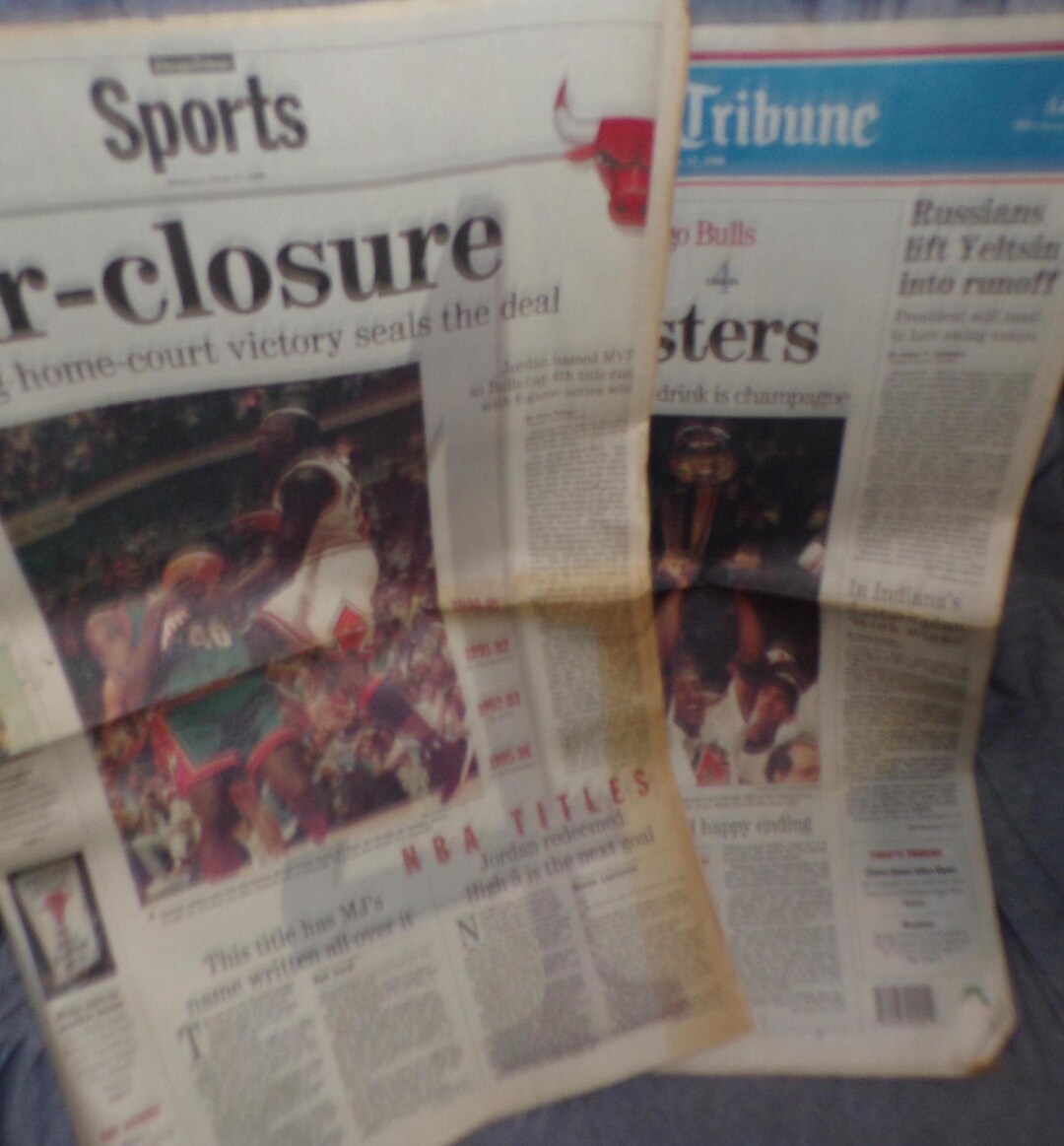 Original Newspaper June 17 1996 Chicago Tribune NBA Champion Chicago ...