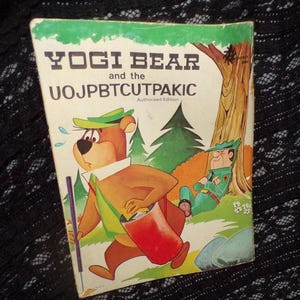 Vintage 1972 Yogi Bear and the Uojpbtcutpakic Hanna-barbera Book - Etsy