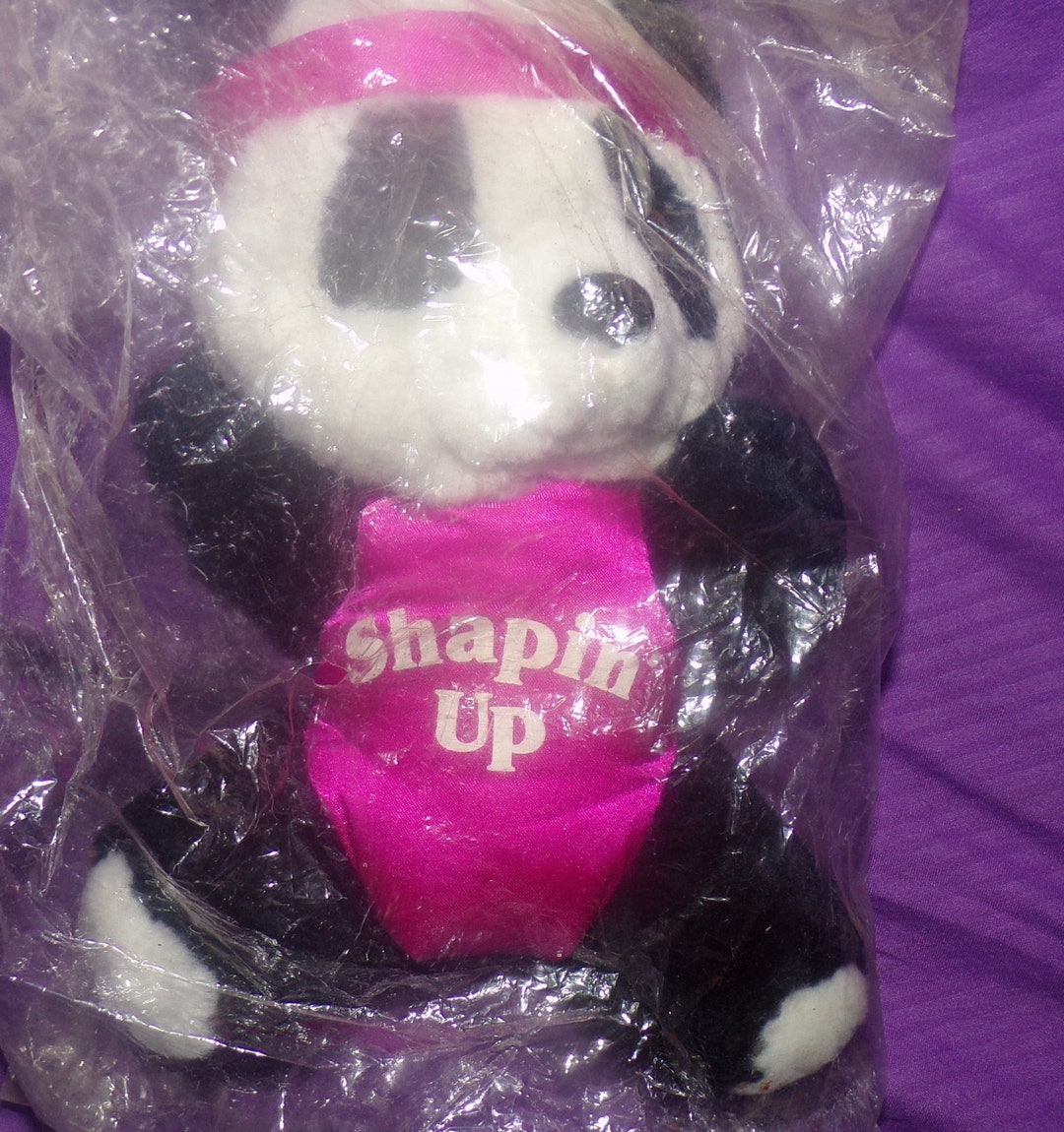 Vintage 1980 Era Whataburger "whatabear Grrr" 8" Plush Panda in Shapin ...