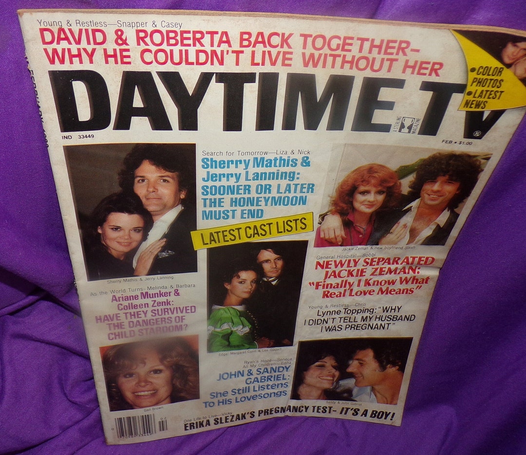 Vintage Daytime TV February 1980 Soap Opera Magazine General Hospital ...