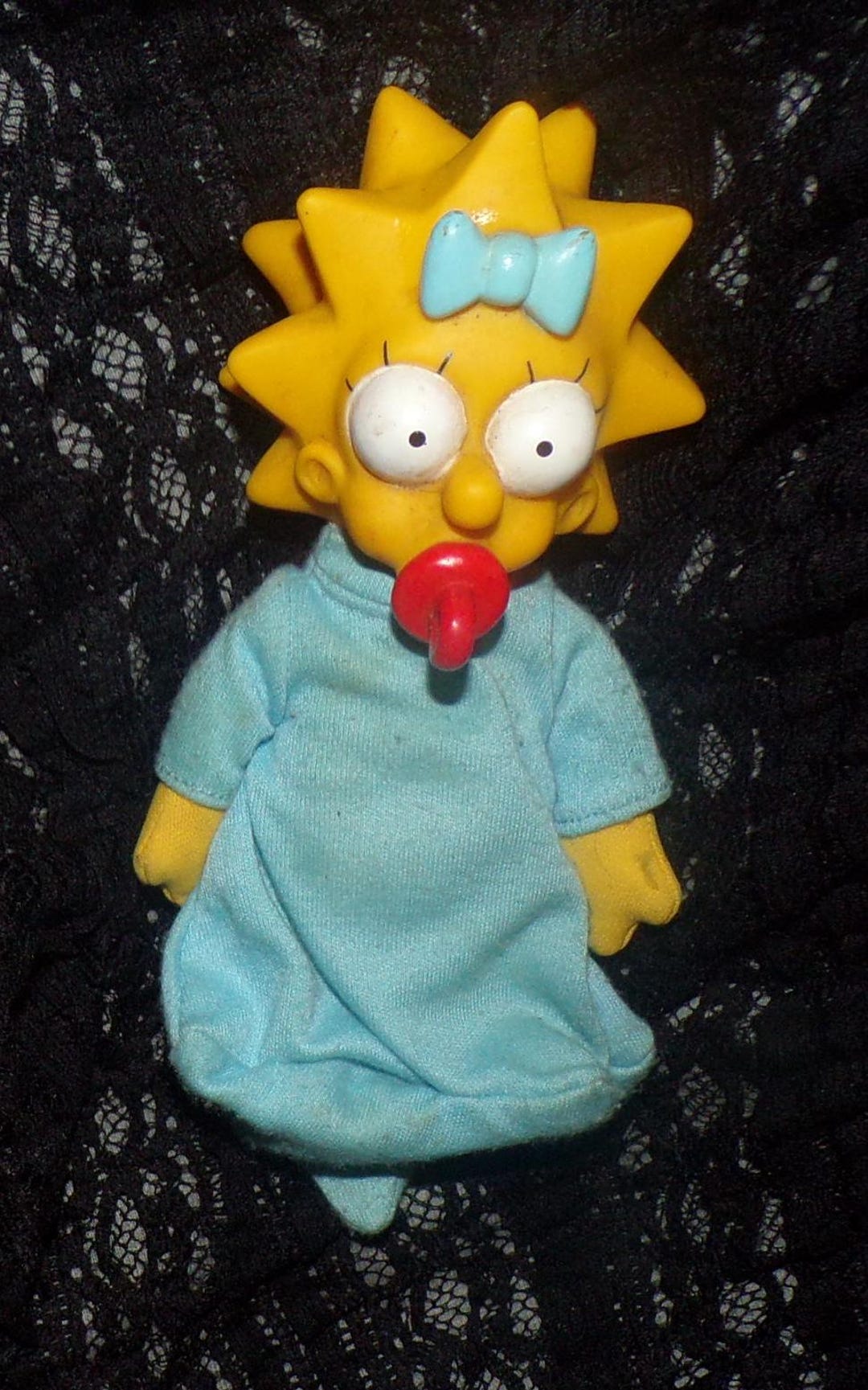 Vintage 1990 Simpsons Baby Maggie Doll Pacifier Hard Head 7” - Etsy