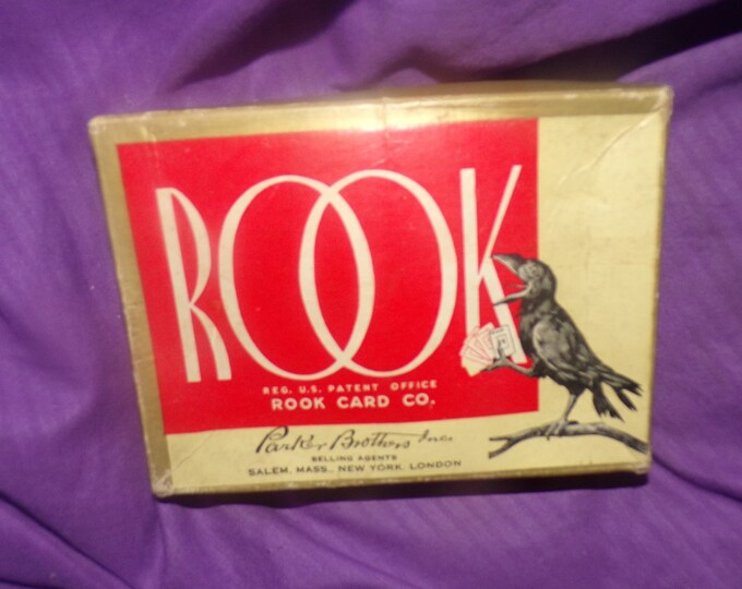 Vintage Antique Rook Card Game Instructions and Deck Complete in ...