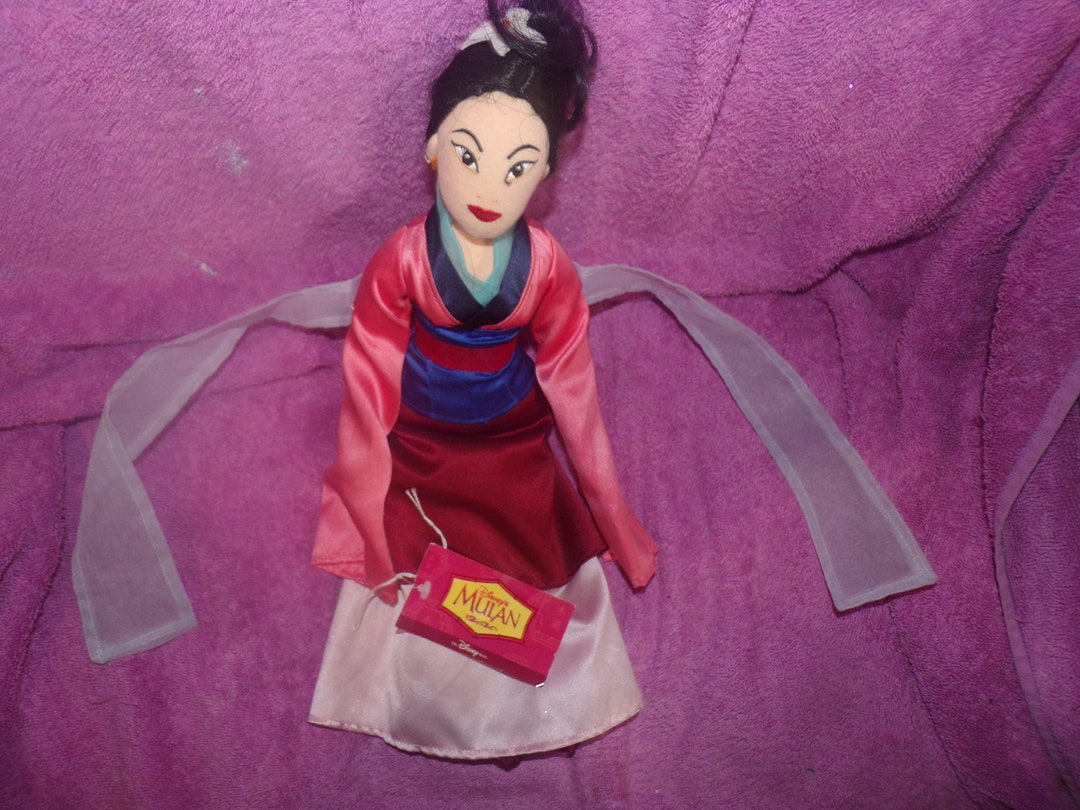 Vintage Plush Disney Mulan Doll 18" Plush With Tag - Etsy