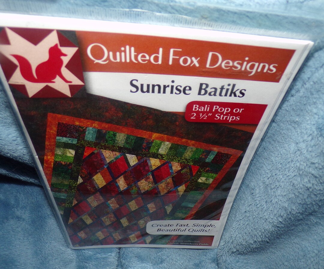 Quilted Fox Designs Sunrise Batiks Quilt Pattern - Etsy