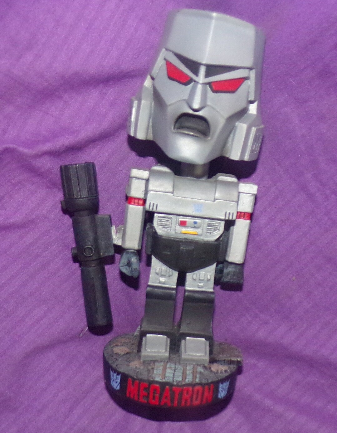 Vintage Large Megatron G1 Transformers Head Knocker Bobblehead Figure ...