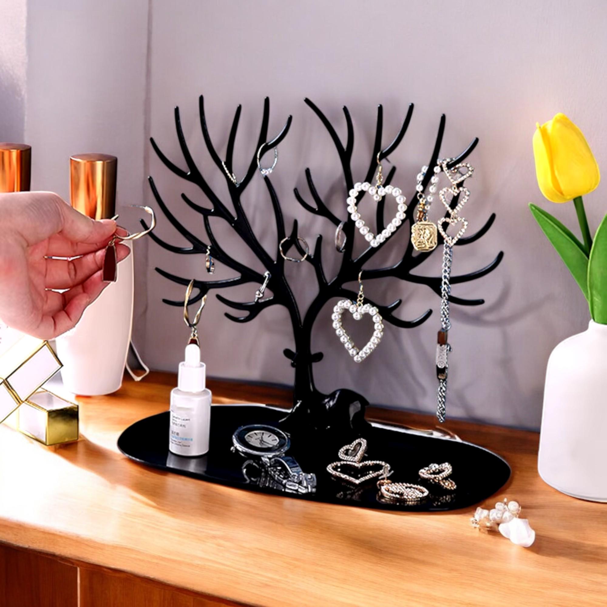 Elegant Jewelry Organizer Tree for Women - Earrings, Studs & Necklace ...