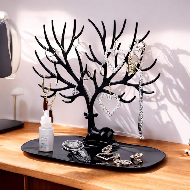 Elegant Jewelry Organizer Tree for Women - Earrings, Studs & Necklace ...