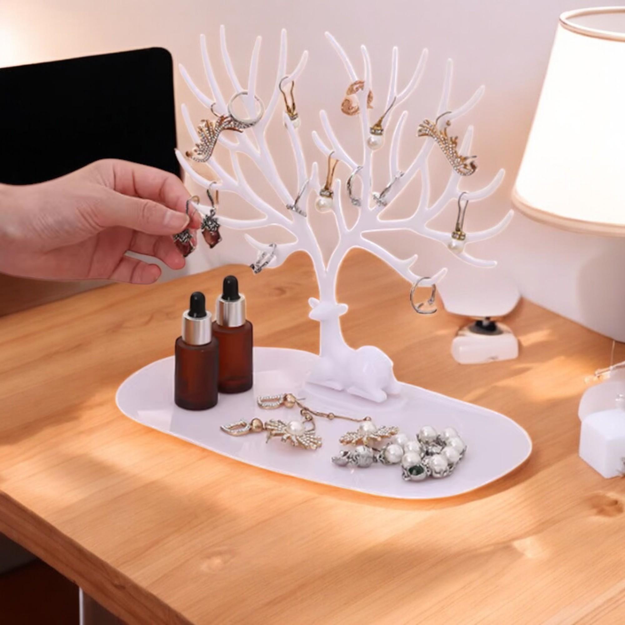 Elegant Jewelry Organizer Tree for Women - Earrings, Studs & Necklace ...