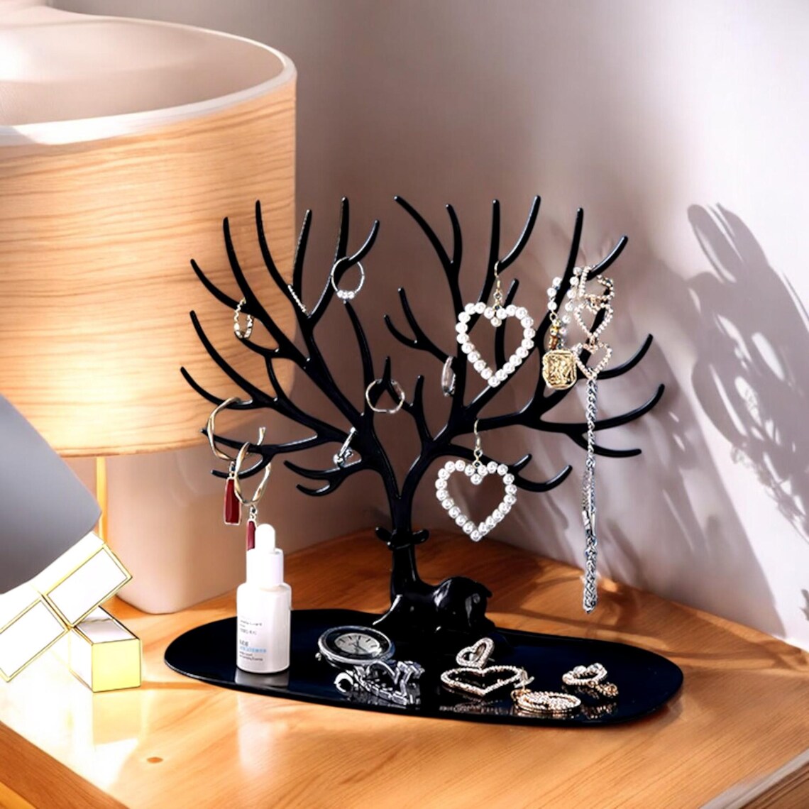 Elegant Jewelry Organizer Tree for Women - Earrings, Studs & Necklace ...