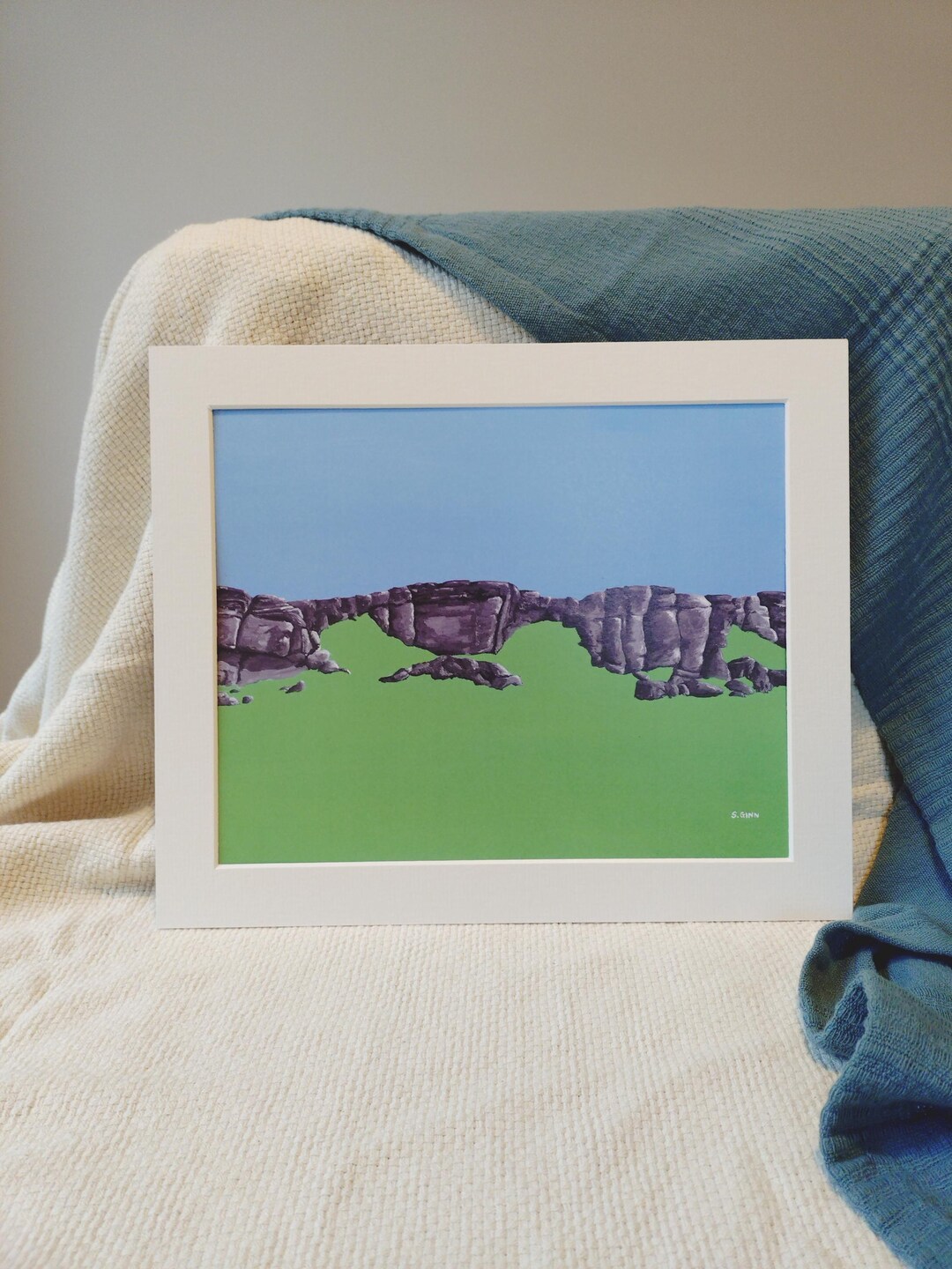 Stanage Edge - Fine Art Print - Print Only or Mounted - See Variations ...