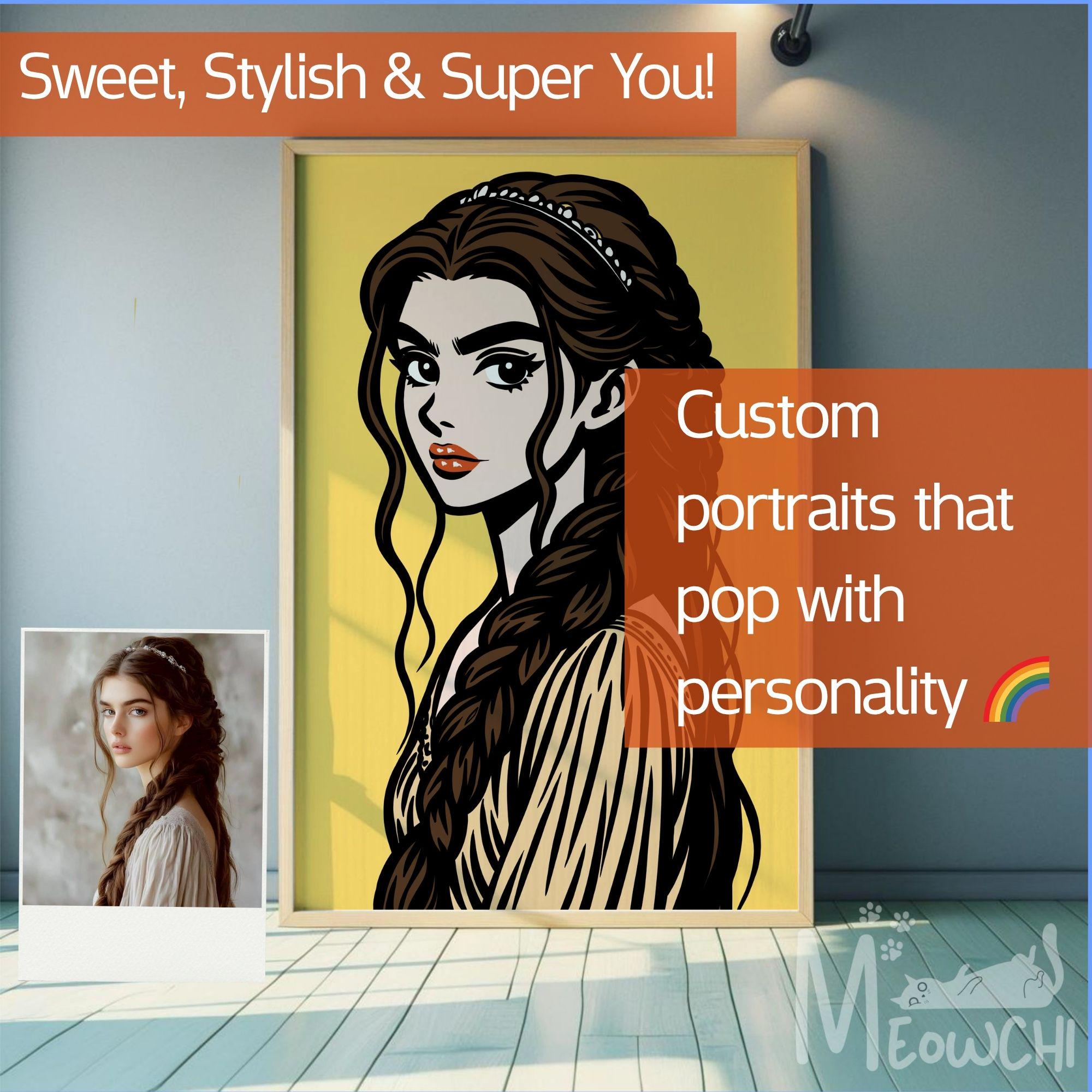 Custom Pop Manga Portrait | Anime Style PFP | Hand Drawn Avatar ...