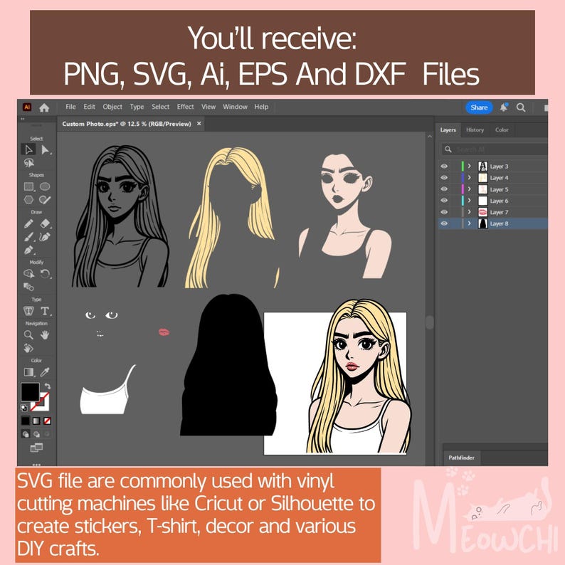 Custom Pop Manga Portrait | Anime Style PFP | Hand Drawn Avatar ...